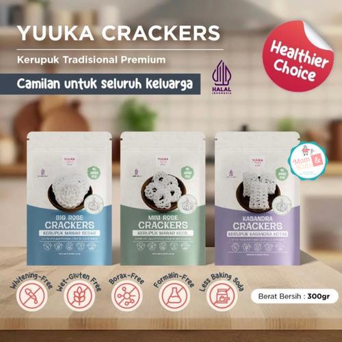 Jual YUUKA FOOD CRACKERS KERUPUK 300GR | KERUPUK SEHAT PREMIUM | SNACK ...