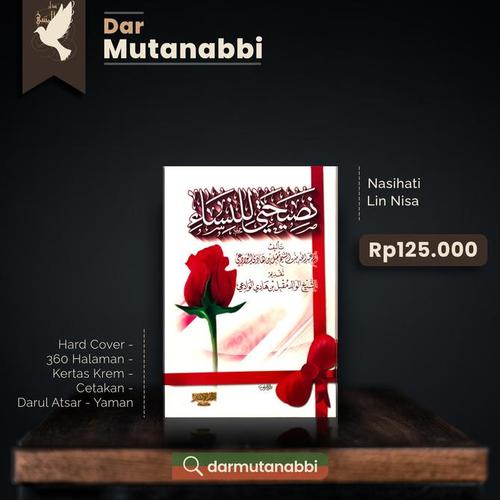 Jual ASLI KITAB NASIHATI LIN NISA - LINN NISAA | - Jakarta Timur - Ragam Budaya | Tokopedia