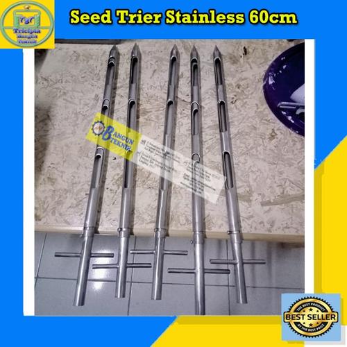 Jual Seed Trier Stainless 316 - 50cm Pengambil Sample Biji - Bijian ...