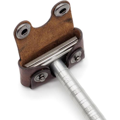 Jual [Official Henson] Shaving Razor Leather Head Cover/Sheath - Resmi ...