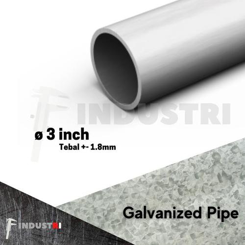 Jual Pipa Galvanis 3 inch x t. 1.8mm | pipa besi Galvanis - Kota Depok ...