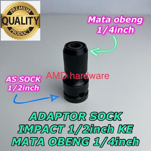 Jual Adaptor Adapter Sambungan Chuck Shok Sok Impack Mesin Mata Bor 1/2 ...