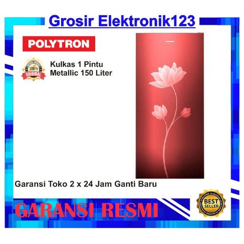 Jual KULKAS POLYTRON Kulkas 1 Pintu Metallic 180 Liter PRB 189R BANDUNG ...