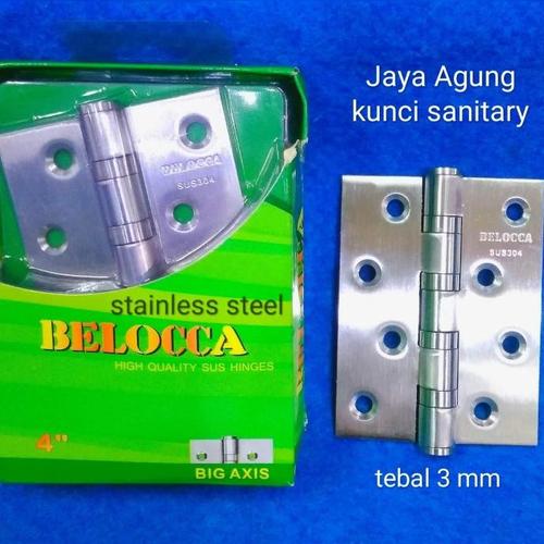 Jual ENGSEL BELOCCA STAINLESS 4 INCH SUS 304 ENGSEL PINTU BELOCCA ...