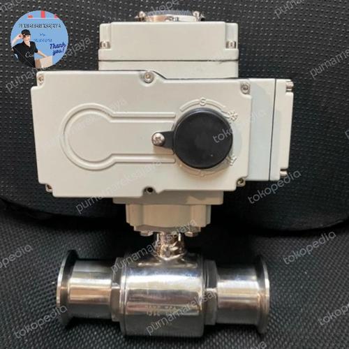 Jual Ball Valve Motorized Electric Ferrule Stainless Sanitary 2" Inch ...