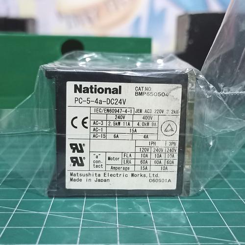 Jual Contactor NATIONAL PC-5-4a-DC24V Cat No. BMP650504 Matsushita ...