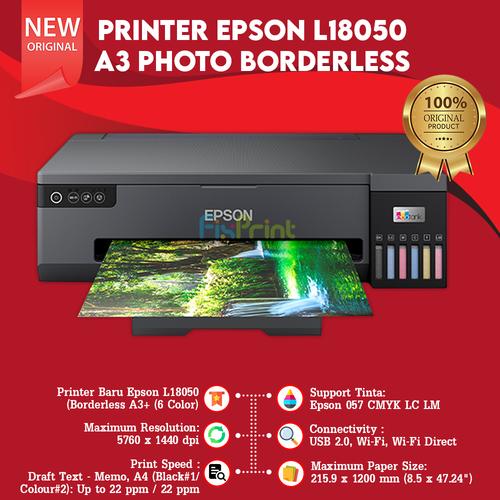 Jual Printer EPSON L1800 / L18050 A3 Photo Ink Tank Borderless A3+ (6 ...