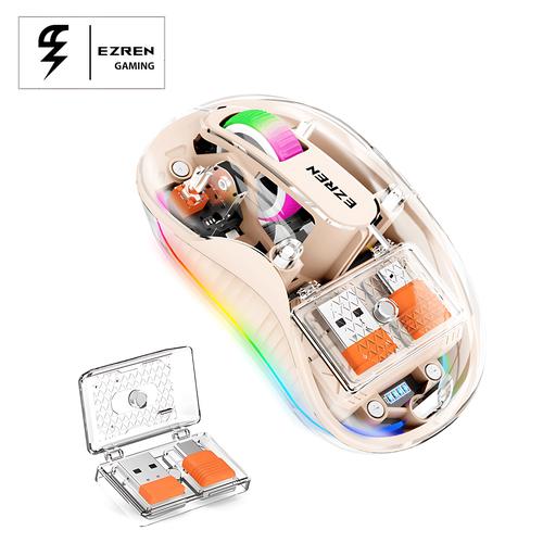 Promo Ezren M333 Wireless Bluetooth Tri-Mode Mouse Type-C Rechargeable ...