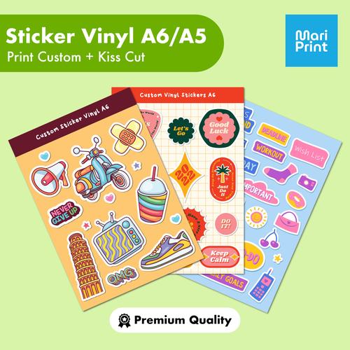 Jual PRINT STICKER KISS CUT A6/A5 - S.HVS A5, TANPA LAMINASI - Kota ...