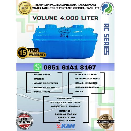 Jual Septic Tank BIotech Sistem 4000 liter - RC 4, Septic Tank Bio ...