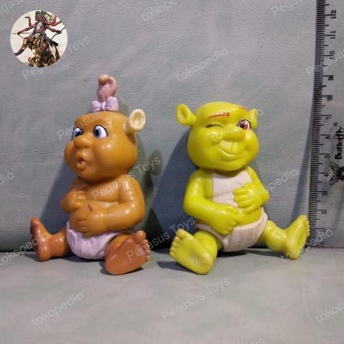 Jual McD Mcdonalds Ori Happy meal Shrek Baby Girl & Boy figure set ...