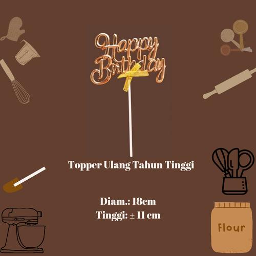 Jual Topper Ulang Tahun Tinggi (Tinggi 18 cm) - Jakarta Barat - Kang ...