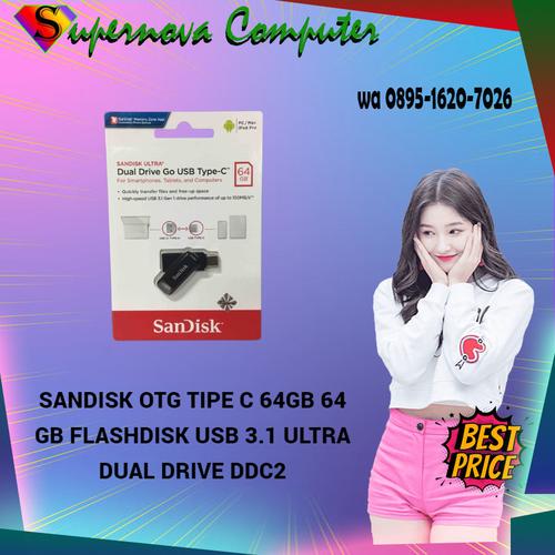 Jual Sandisk OTG Tipe C 64GB 64 GB Flashdisk USB 3.1 Ultra Dual Drive ...