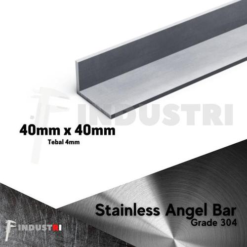 Jual siku stainless 304 4mm x 40mm x 40mm | sus 304 angel bar - Kota ...
