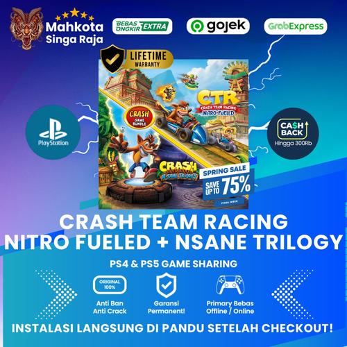 Jual CTR Crash Team Racing Nitro Fueled + Nsane Trilogy - PS4 Game ...