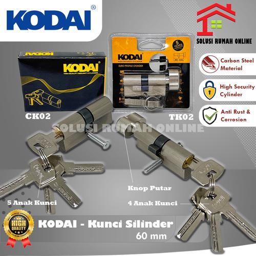 Jual KODAI Silinder Anak Kunci Pintu Kuningan Knob Putar / Cylinder ...
