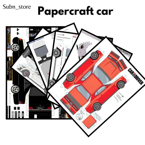 Jual Pola papercraft car keren DIY paper car sport car cocok untuk ...