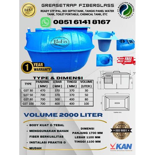 Jual Grease Trap Fiber 2000 Liter Biotech Sistem - biosys - biosistem ...