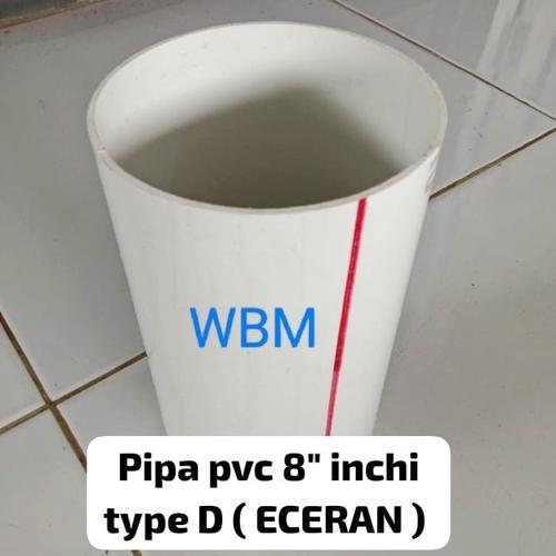 Jual Pipa pvc / Paralon 8 inchi panjang 50 cm type D - Kab. Subang - WBM sambungan pipa | Tokopedia