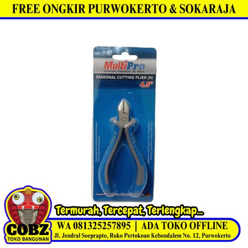 Jual 4 1/2 IN / MULTIPRO Tang Potong Kawat Kabel Diagonal Cutting ...