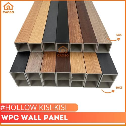 Promo Hollow kisi kisi wpc kotak pembatasan dinding 50x50/50x100 - CAPUCINO SERAT, H5X5 - Kab ...