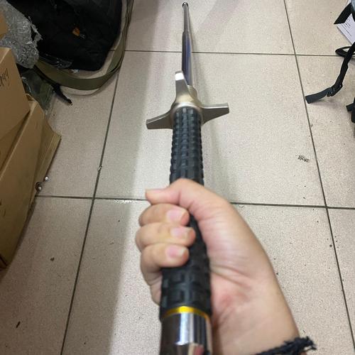 Jual BATON STIK POLICE SWORD TITANIUM HITAM TONGKAT PENTUNGAN SECURITY ...