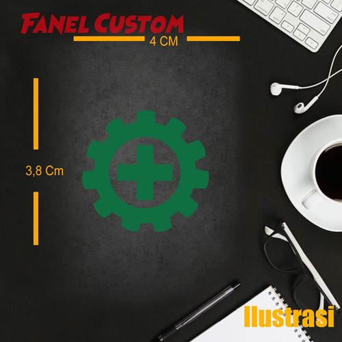 Jual STIKER K3 HELM PROYEK CUTTING STICKER REFLEKTIF - 4CM, Putih ...