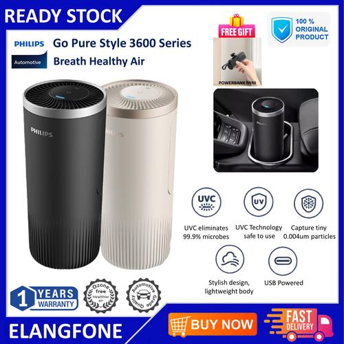 Promo READY Philips Air Purifier Mobil Go Pure Style S3601 Car Air ...