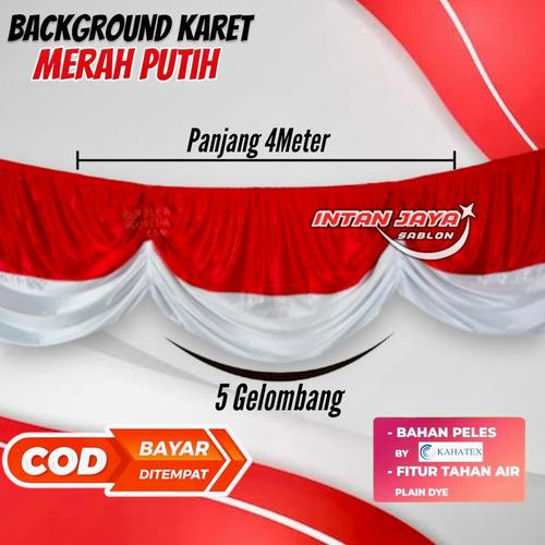 Jual Bendera Background Karet Merah Putih 5 Gelombang/Umbul Umbul Gelombang - Kab. Garut - DEWA ...