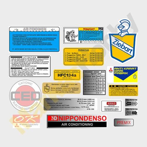 Jual Stiker Mitsubishi Lancer CB Warning Set - Kab. Bandung - Markas ...