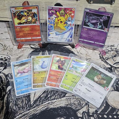 Jual kartu pokemon kfc full set charizard pikachu mew original ...