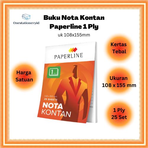 Jual Kertas Buku Catatan Nota Kontan Paperline Kecil Uk 108 x 155mm 1 ...