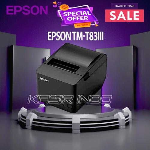 Jual PRINTER KASIR CETAK STRUK THERMAL 80MM - 80 MM EPSON TMT83III / TM ...