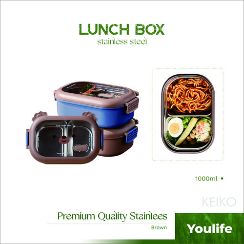 Jual Youlife - Keiko Lunch Box / Kotak Bekal Makanan Stainless / Wadah ...