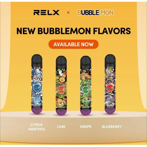 Jual RELX Bubblemon Disposable Pod ALL FLAVOUR - GRAPE - Jakarta Barat ...