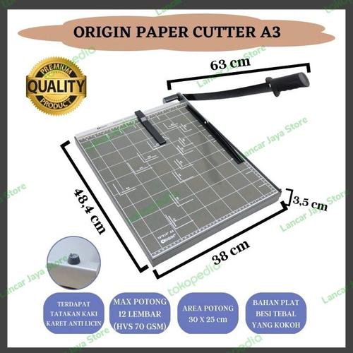 Jual ALAT PEMOTONG KERTAS PAPER CUTTER ORIGIN A3 (PCC-A3R) - Jakarta ...