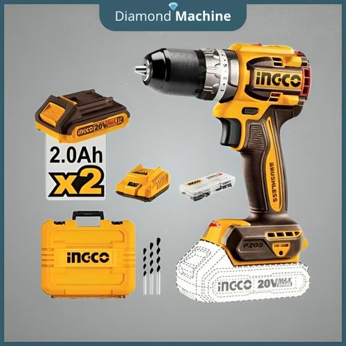 Jual Cidli201452 Cordless Impact Drill Bor Baterai Beton 10mm 20v Set ...