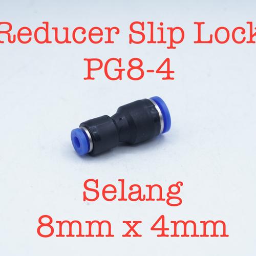 Jual PG8-4 Konektor Fitting Lurus Reducer Slip Lock Selang 8mm X 4mm ...