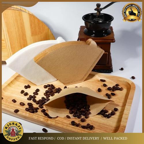 Jual paper filter flat bottom kalita / kertas kopi paper drip v60 100 ...