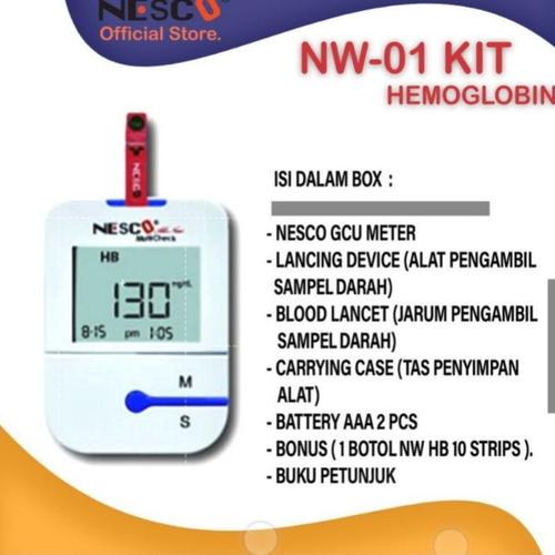 Jual Alat Nesco HB / Cek darah Hemoglobin / multicheck-2 - Strip Hb ...