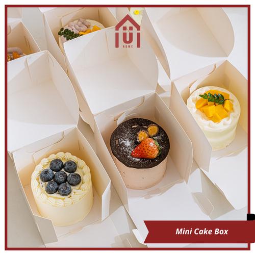 Jual UNISO - MINI CAKE CHIFFON BOX PLAIN DUS KOTAK SNACK PUTIH POLOS ...