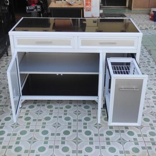 Jual Lemari Dapur Bawah/Kitchen Set Aluminium/Kabinet Dapur/Meja Island ...