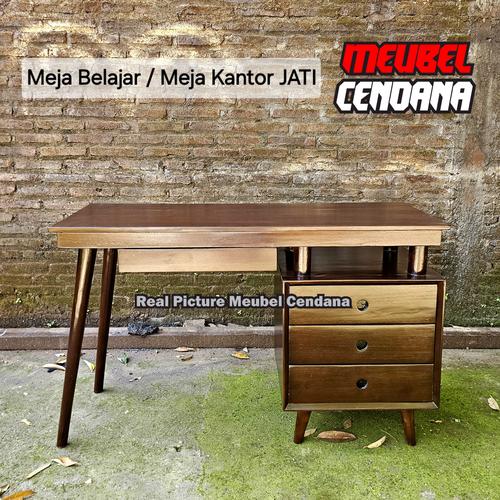 Jual meja belajar minimalis jati , meja komputer , meja kantor kayu ...