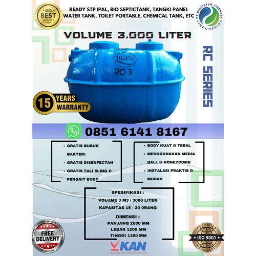 Jual Septic Tank BIotech Sistem 3000 liter - RC 3, Septic Tank Bio ...