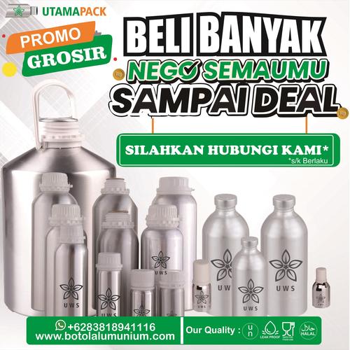 Jual Botol parfum Alumunium 15 ml dan untuk simpan,kimia , Essential ...