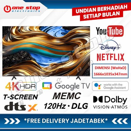 Promo TCL 75P755 4K UHD HDR10+ Google TV w/ Dolby Vision-Atmos 75 Inch ...