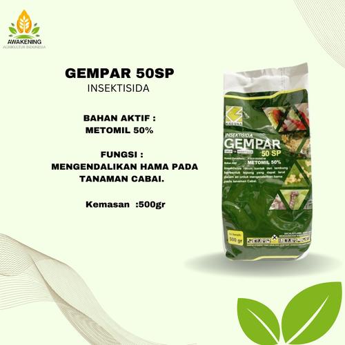 Jual GEMPAR 50SP 500GR INSEKTISIDA METOMIL WARNA BIRU EFEKTIF MEMBASMI ...