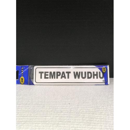 Jual Sign Label GM Tulisan TEMPAT WUDHU Ukuran 20*5 Cm - Kota Bogor ...
