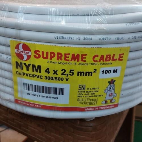 Jual Kabel Supreme NYM 4x2.5mm Meteran Suprem Meter 4x2,5mm 4x2.5 mm PERMETER Tembaga Original ...