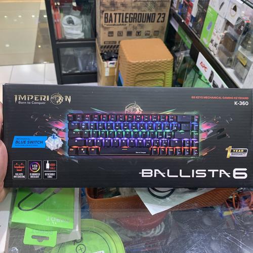 Jual KEYBOARD GAMING IMPERION BALLISTA 6 TKL RGB MECHANICAL BLUE SWITCH ...